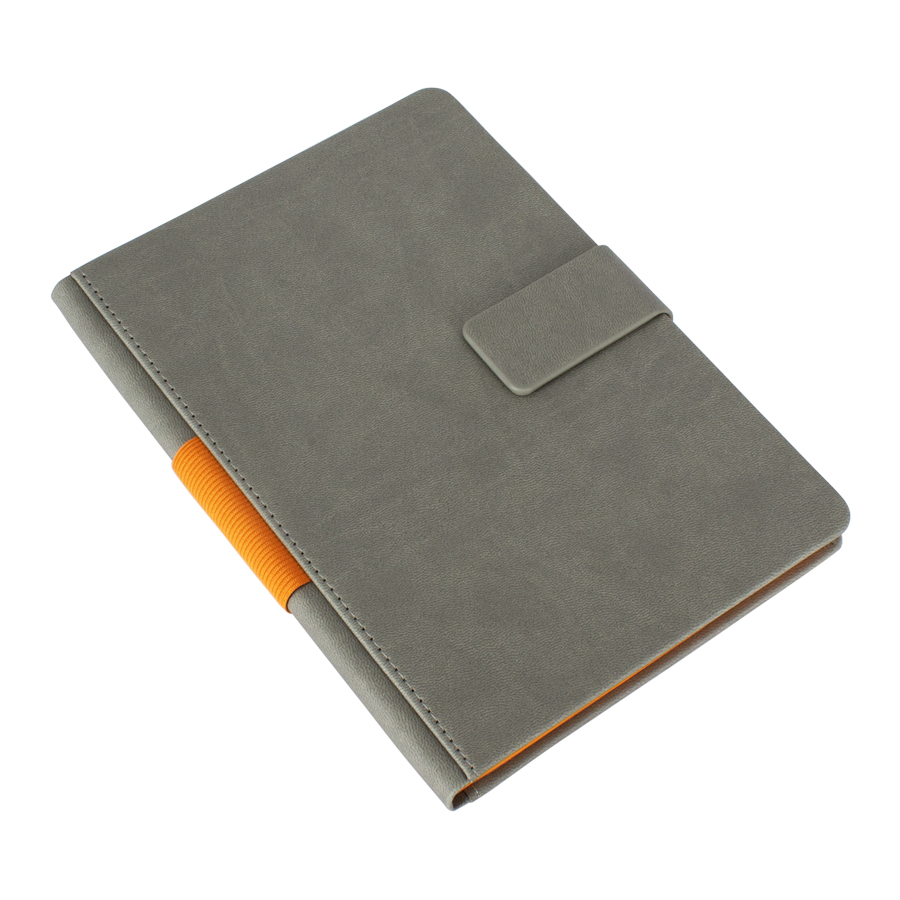 Cuaderno Gris cierre imantado – regalosparaempresas