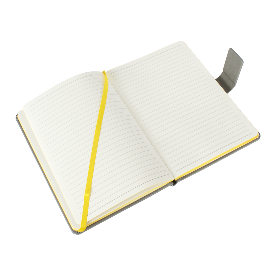 Cuaderno Gris cierre imantado – regalosparaempresas